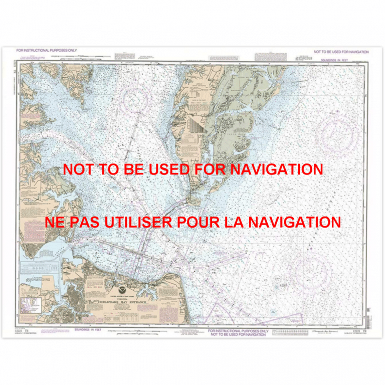 Carte de formation #12221TRChesapeake Bay Entrance - Formation Nautique ...
